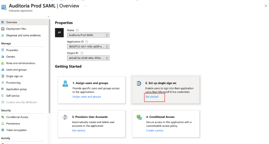 SSO Integration - Microsoft Entra ID (Azure SSO) – Auditoria.ai
