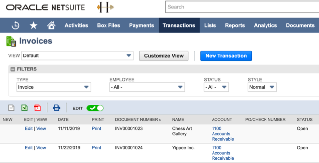 Set Up Oracle NetSuite to Send Initial Open Invoices to Auditoria – Auditoria.ai