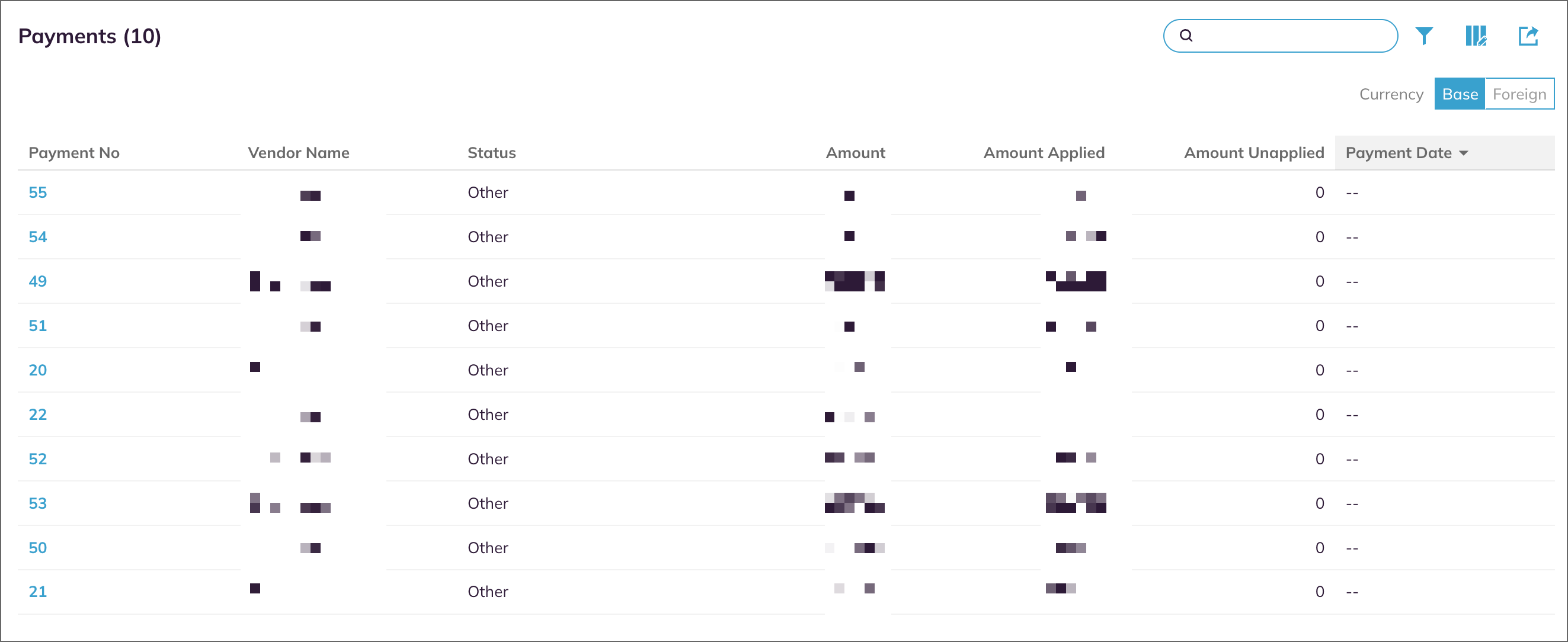 Understanding the Payments List Fields – Auditoria.ai