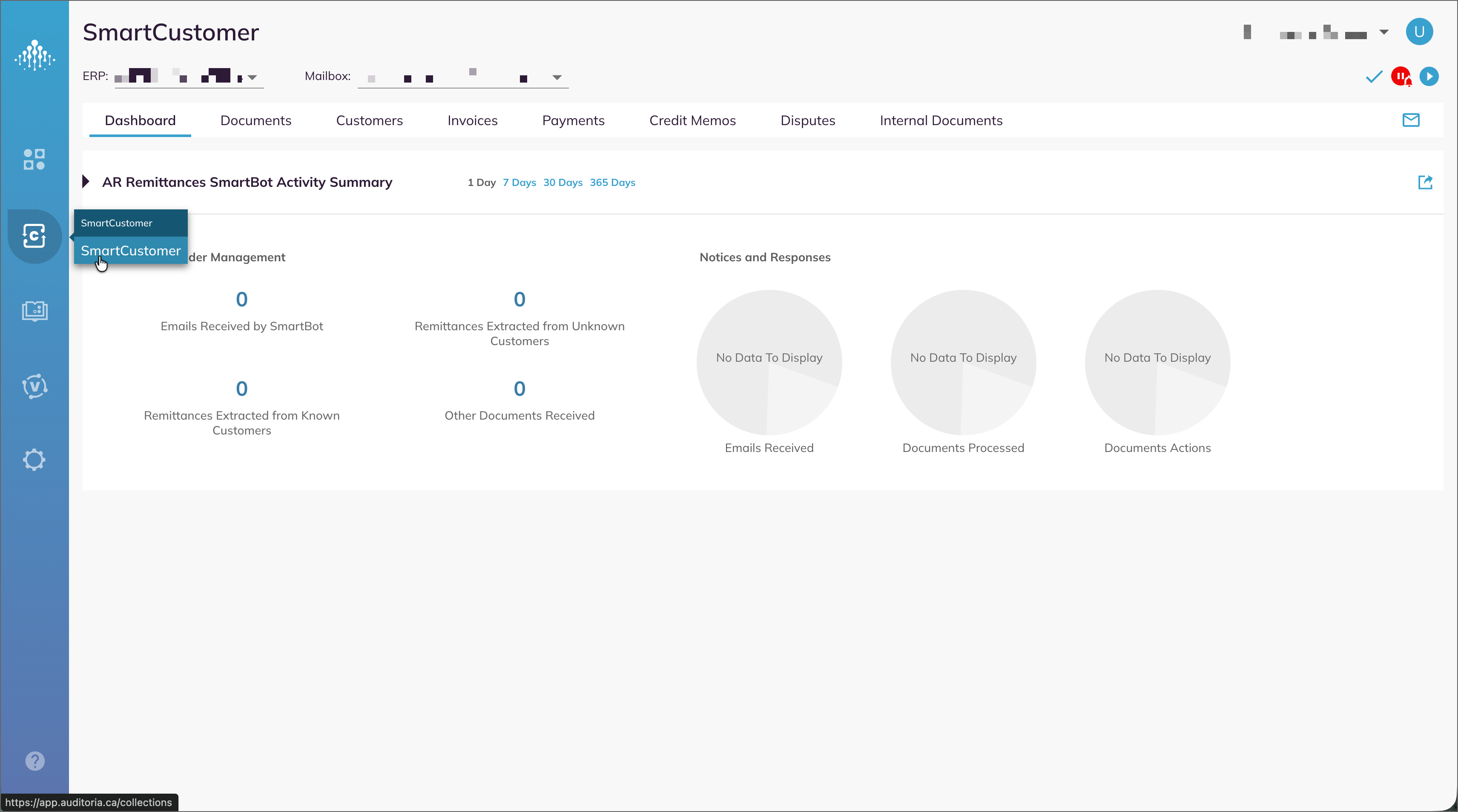 Navigating to the AR Remittances Dashboard – Auditoria.ai