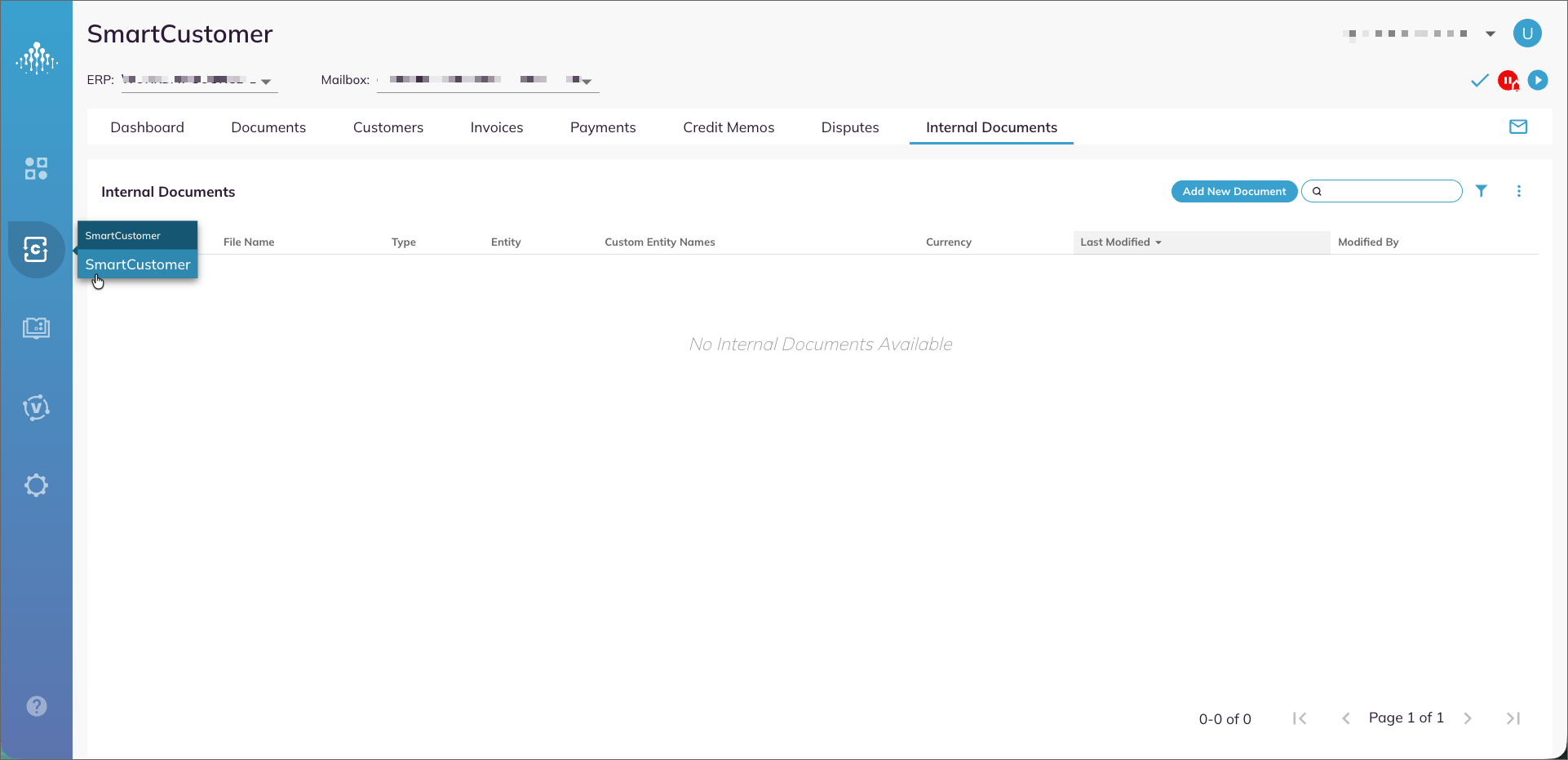 Navigating to Internal Documents Page – Auditoria.ai