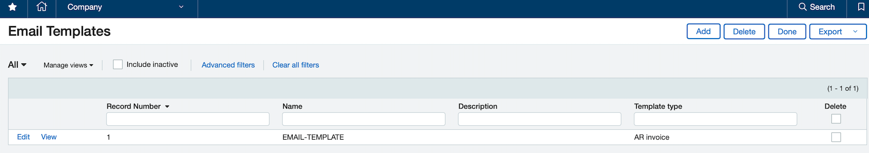 Set Up Sage Intacct to Send Initial Open Invoices to Auditoria ...