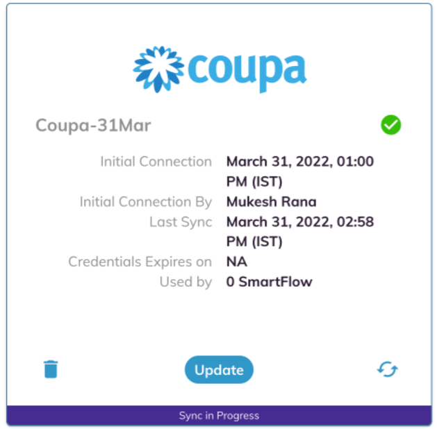 Coupa Connection Settings – Auditoria.ai